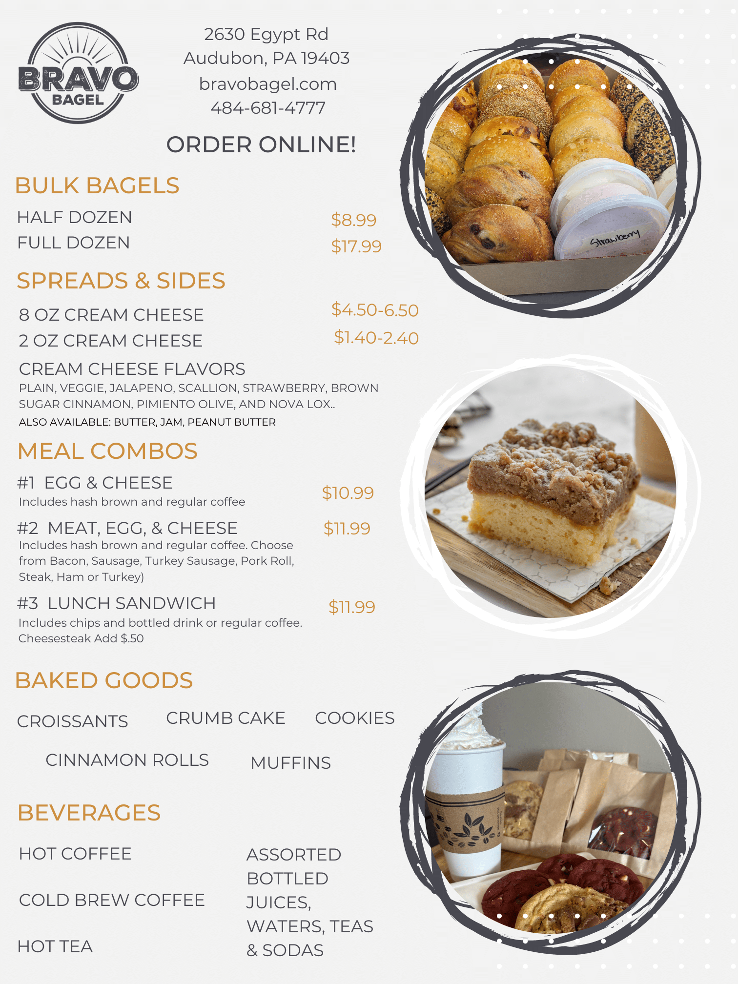 Menu – Bravo Bagel